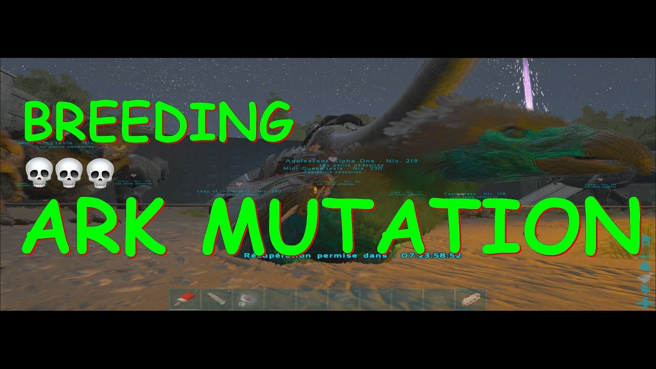 [ARK BREEDING #6 ] MUTATION D'ARGENTAVIS ET REX (Dmg /pdv) - YouTube