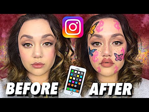 CRAZY INSTAGRAM FILTERS USING MAKEUP! - YouTube
