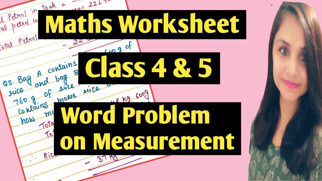 Word Problem on Measurement / Maths Grade 4 and Mathematics Grade 5 ...