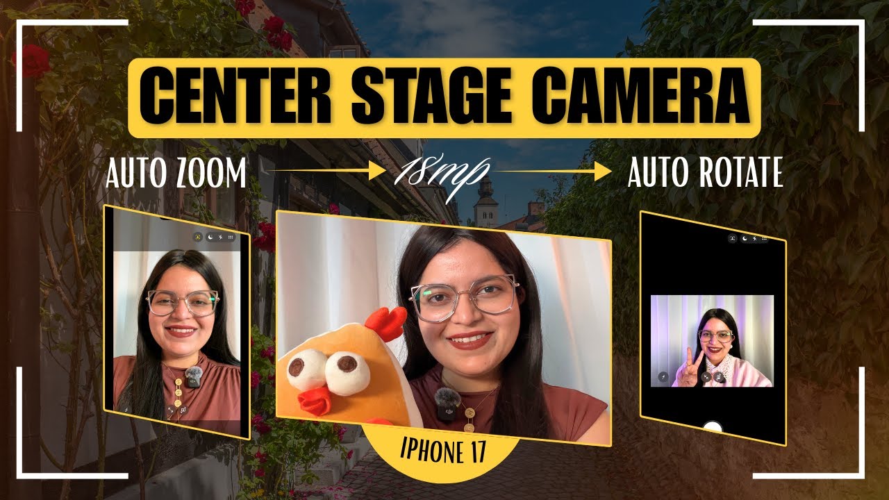 How to Use Center Stage Camera on iPhone 17 / 17 Pro Max - YouTube