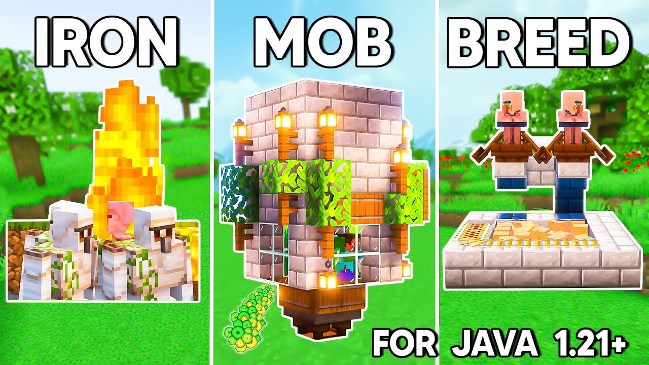 Top 5 BEST REWARDING farms in Minecraft Java 1.21 - YouTube