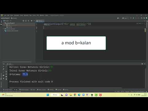 Python Temel Eğitimi: Matematiksel İşlemler(Mod Hesaplama)