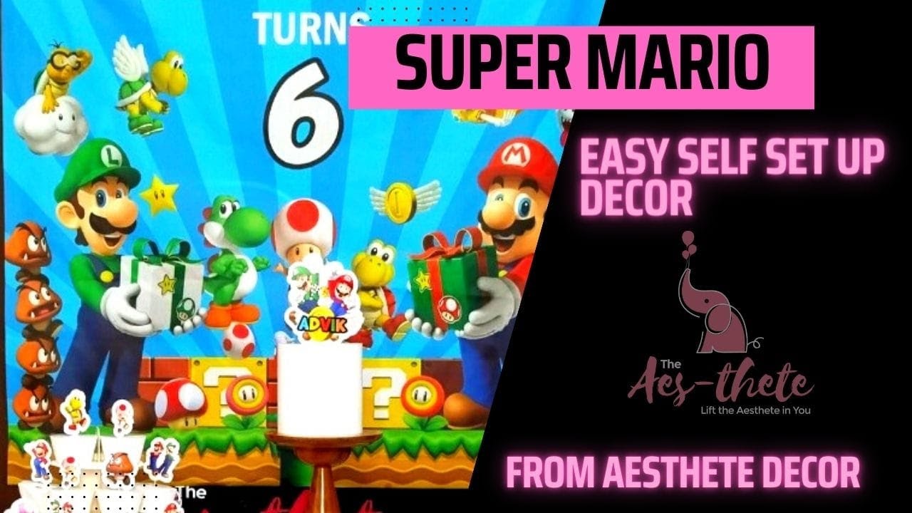 Easy Self Setup decor from Aesthete Decor- Super Mario Classic Package ...