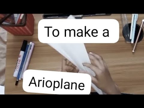 to make paper airo plane - YouTube