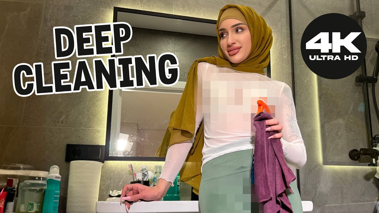 Transparent Cleaning | Bathroom Mirror Wipe | Calm 4K Routine - YouTube