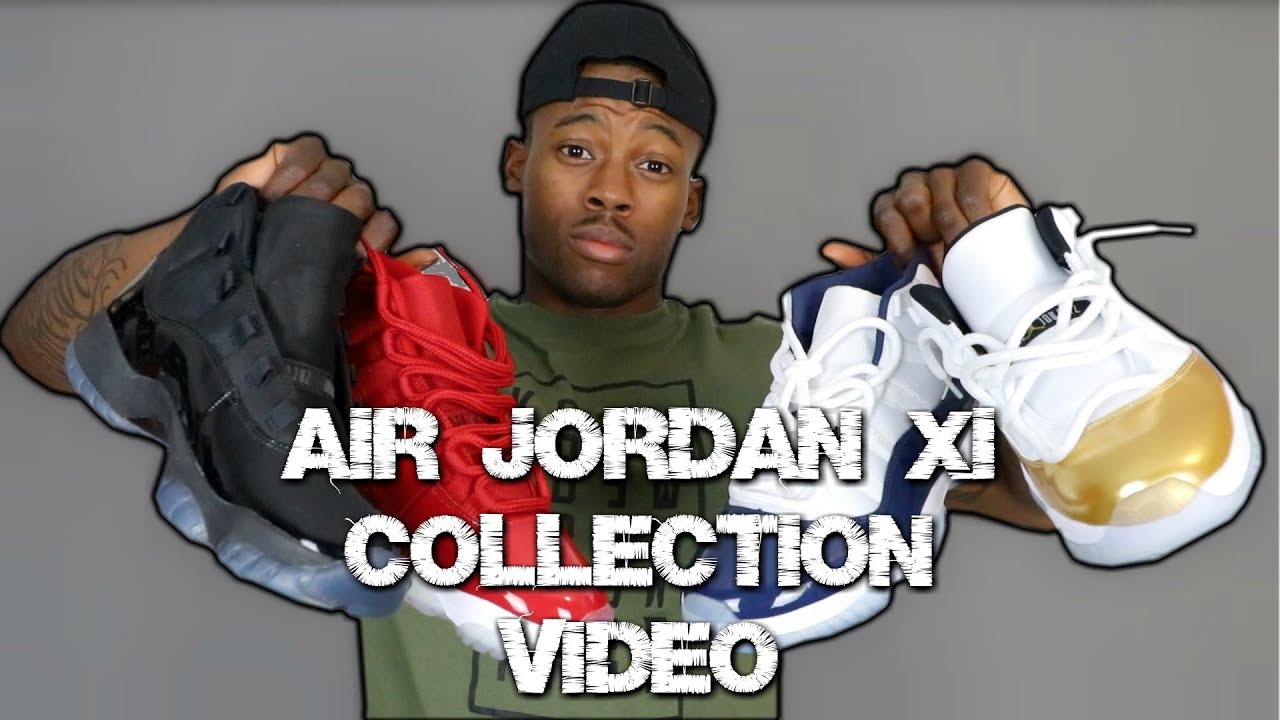 ENTIRE AIR JORDAN 11 COLLECTION VIDEO *MUST SEE* - YouTube