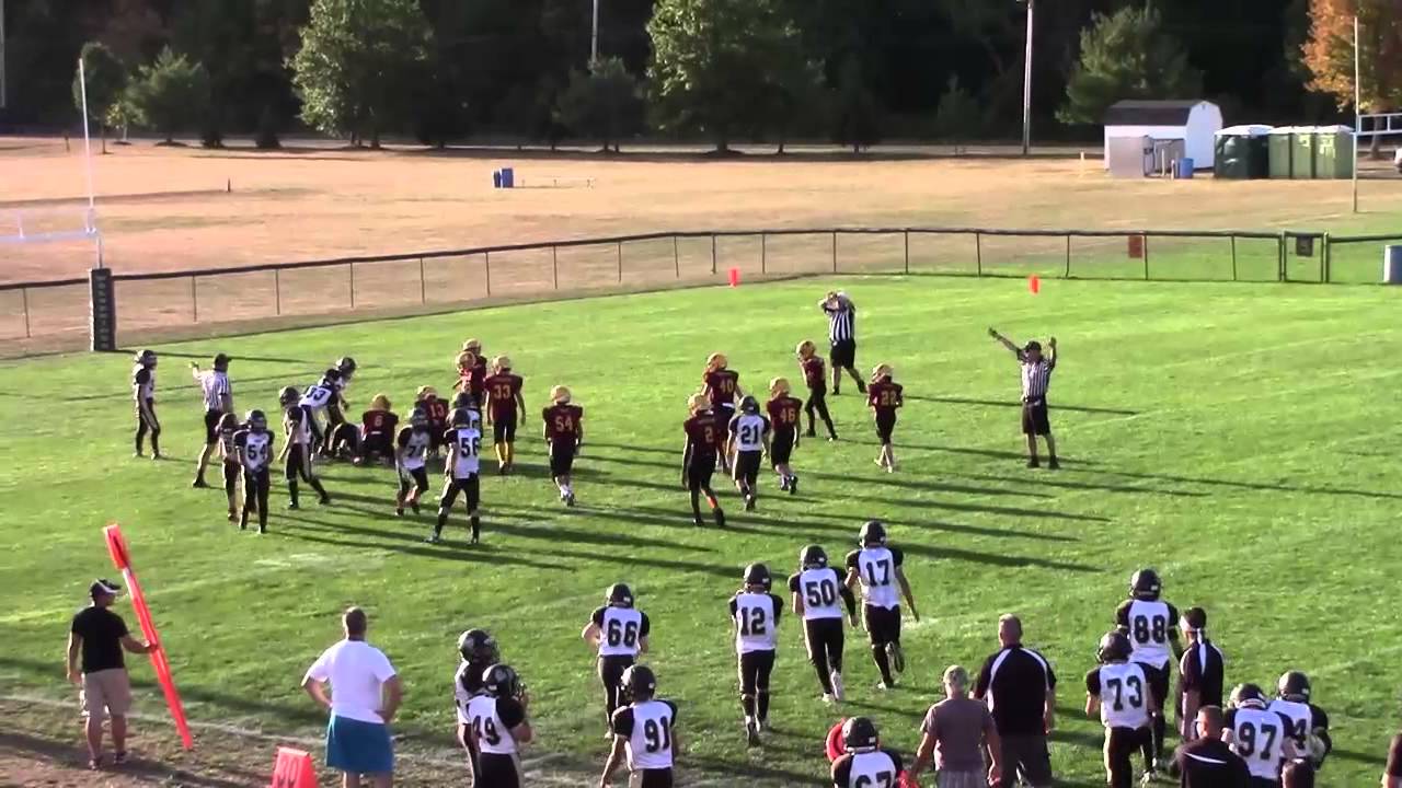 Dylan Gorhan QB and Jr Midget Football Team Highlights 9/5/15 - YouTube