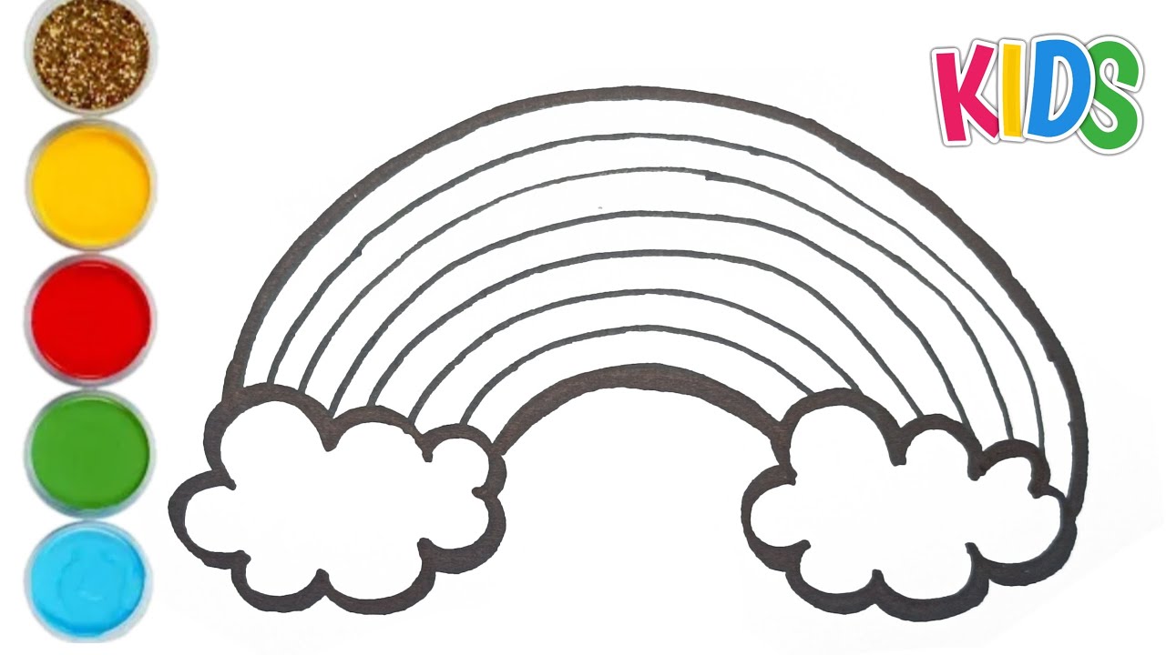 Rainbow Drawing, painting, and coloring for kids & toddler /Easy ...