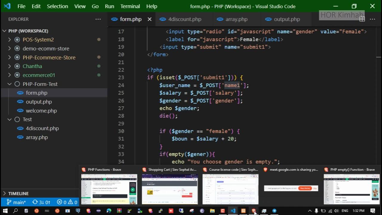 empty, var dump, php function, ajax Khmer HKimhab - YouTube