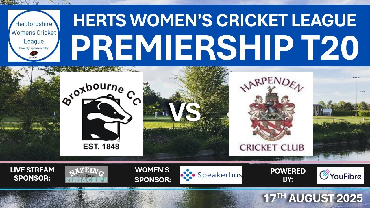 HWCL Premiership T20: Broxbourne CC Women VS Harpenden CC Women - YouTube