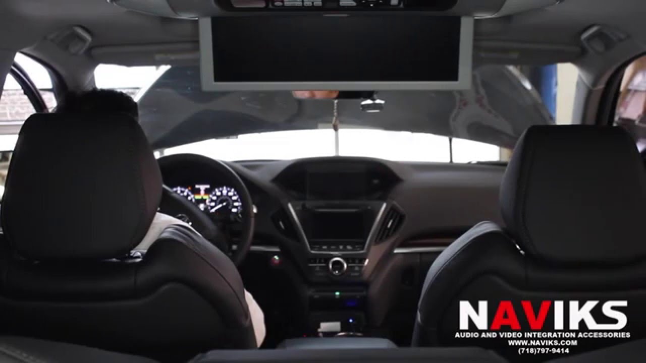 2016 Acura MDX NAVIKS Video Interface Display OEM Rear Overhead TV on ...