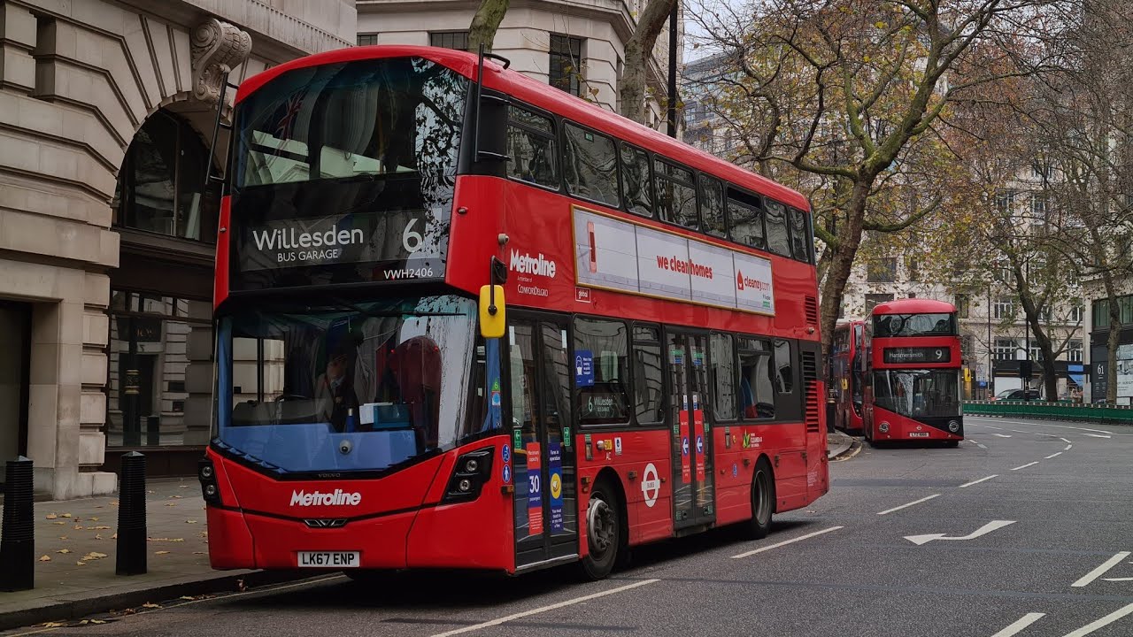 Full Journey on the Route 6 (VWH2406 LK67ENP) Volvo B5LH Wright Eclipse ...