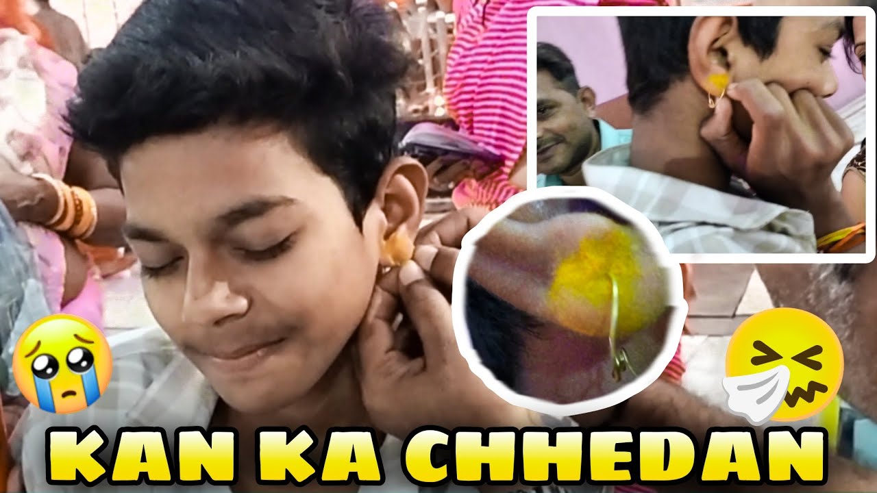 Kan ka Chhedan 😭🤧 l कान का छेदन l Bindass Karan - YouTube
