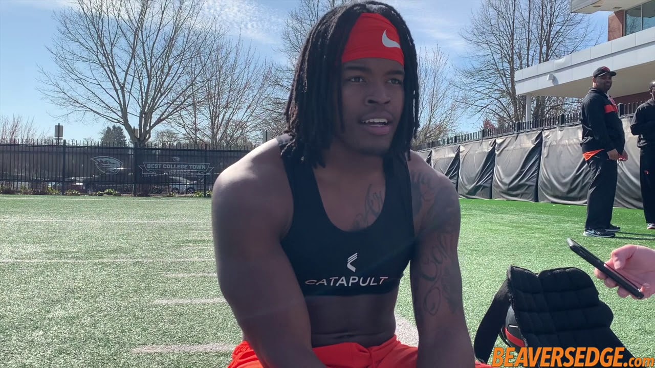 Oregon State Spring Football: Hamilcar Rashed 3/5/20 - YouTube