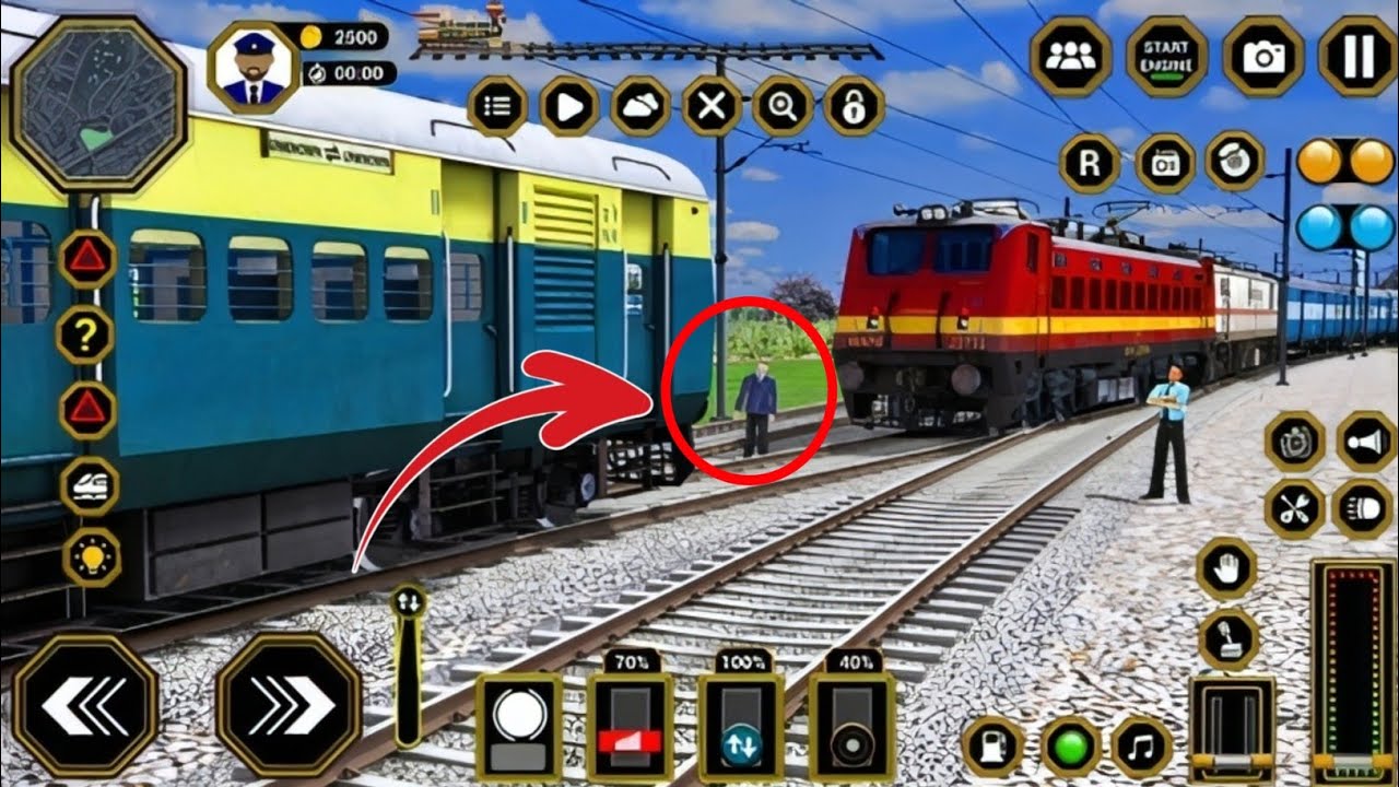 New Train Game 🚆 | Indian Train Game | Best Train Simulator Gameplay ...