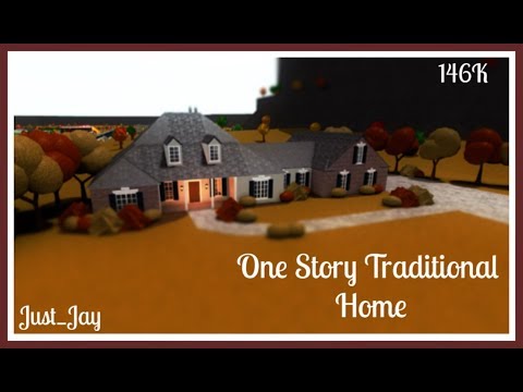 One Story Traditional House 146K | Roblox: Welcome to Bloxburg ...