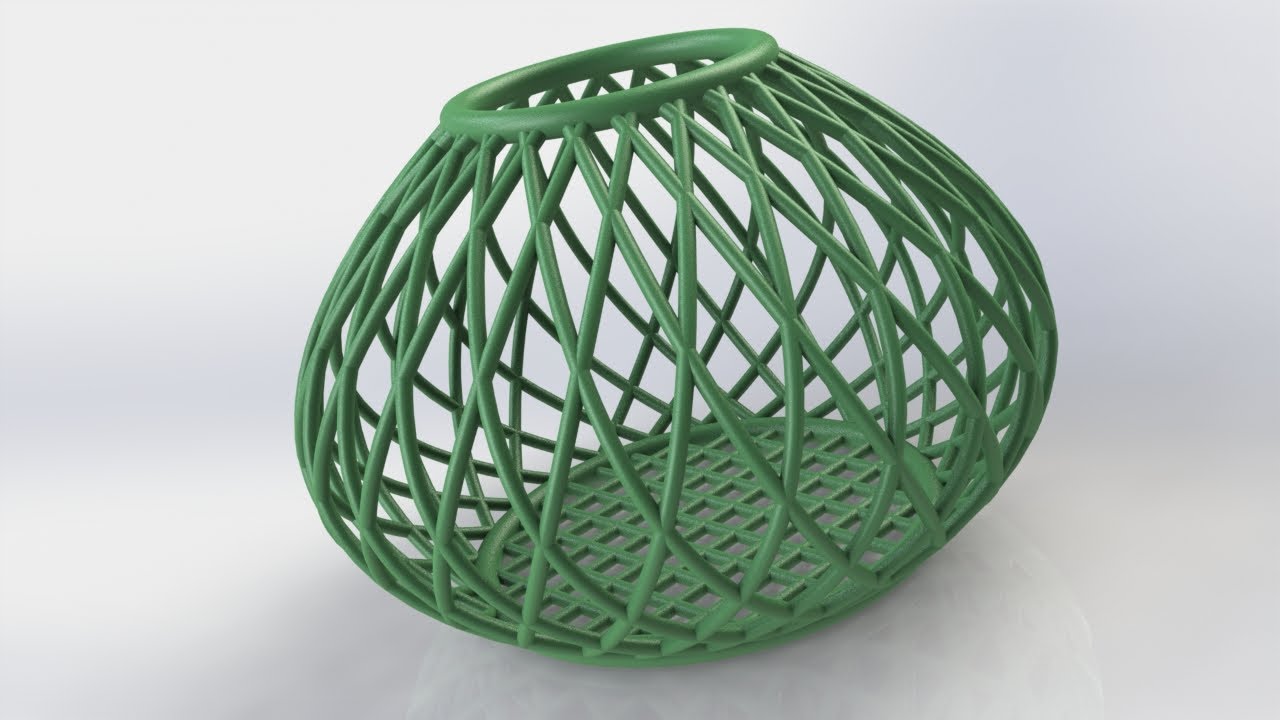 Solidworks: Basket (13) - YouTube