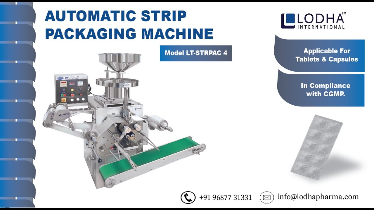 Automatic Strip Packing Machine - YouTube
