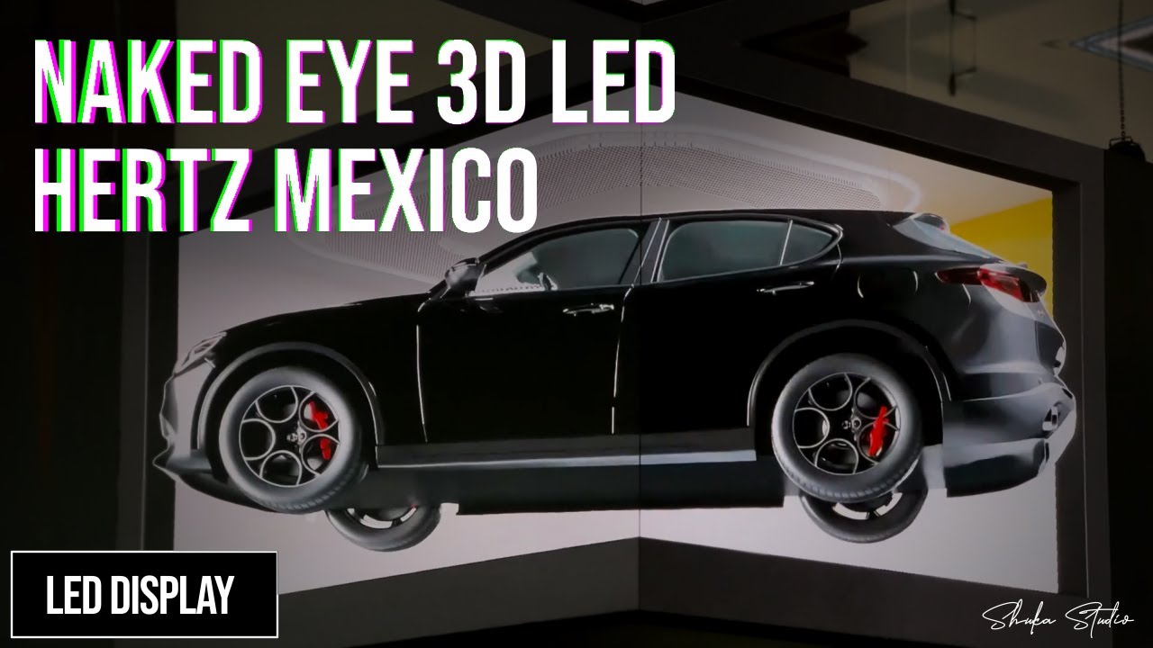 Anamorphic Naked Eye 3D Led Screen - Hertz Mexico - YouTube