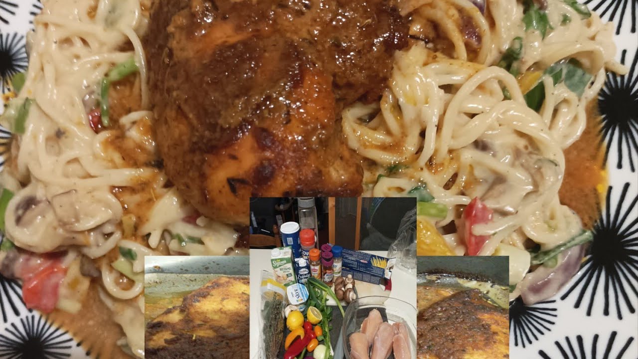 Boneless chicken breast &Creamy cheese spaghetti By Pablo cooking TV ...