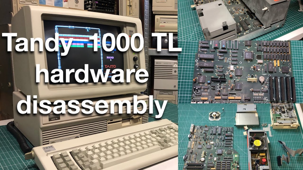 Tandy 1000 TL Part 3 : Hardware disassembly - YouTube