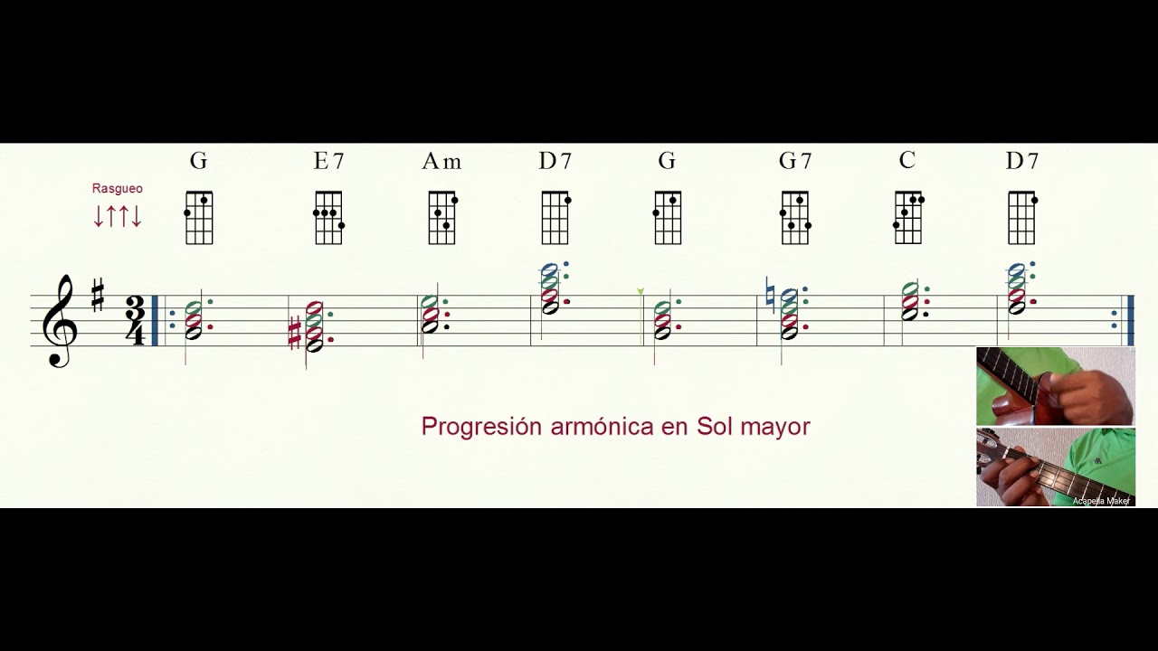Progresión armónica en Sol Mayor - YouTube