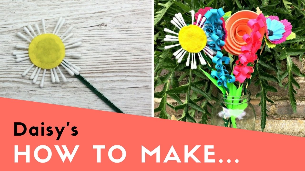 How to make a Daisy | Craft Flowers | Hannah Spannah - YouTube