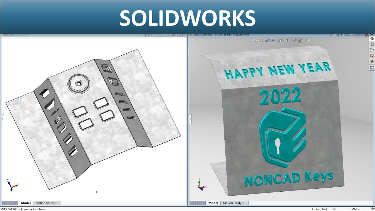SOLIDWORKS - Creating and Using a Sheet Metal Form Tool - YouTube
