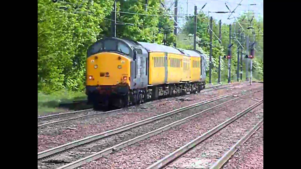 DRS class 37 37069 and 37604 test coach Mentor at Prestonpans loop 11 ...
