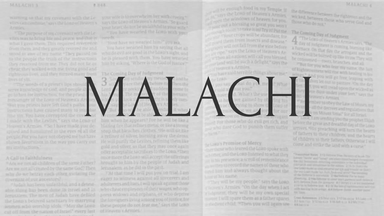14th May 2023 // Malachi // John Armstrong - YouTube