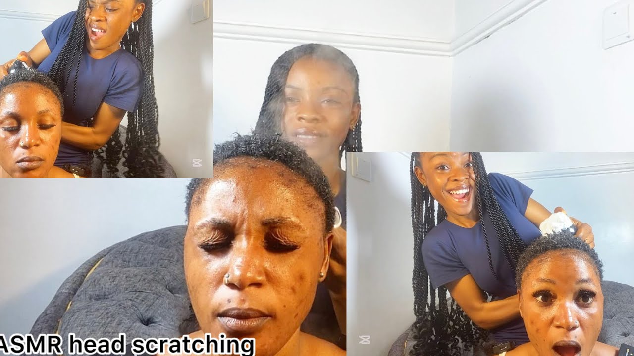 ASMR aggressive head scratching - YouTube
