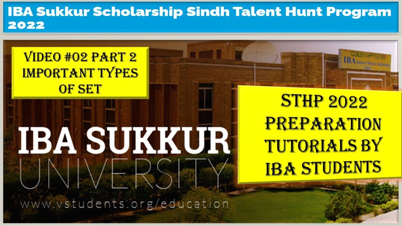 STHP 2022 Preparation II Math II Tutorial II Video 02 Part 2 II Type of ...