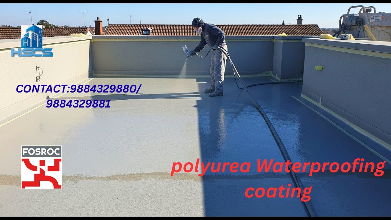 Fosroc Polyurea waterproofing WH200, quick setting Waterproofing ...