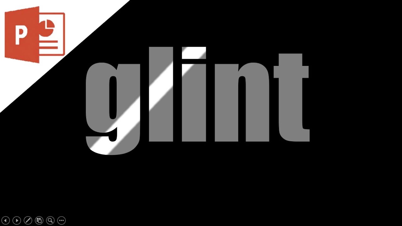 How To Make Glint Text Animation Effect In Microsoft Powerpoint 2016