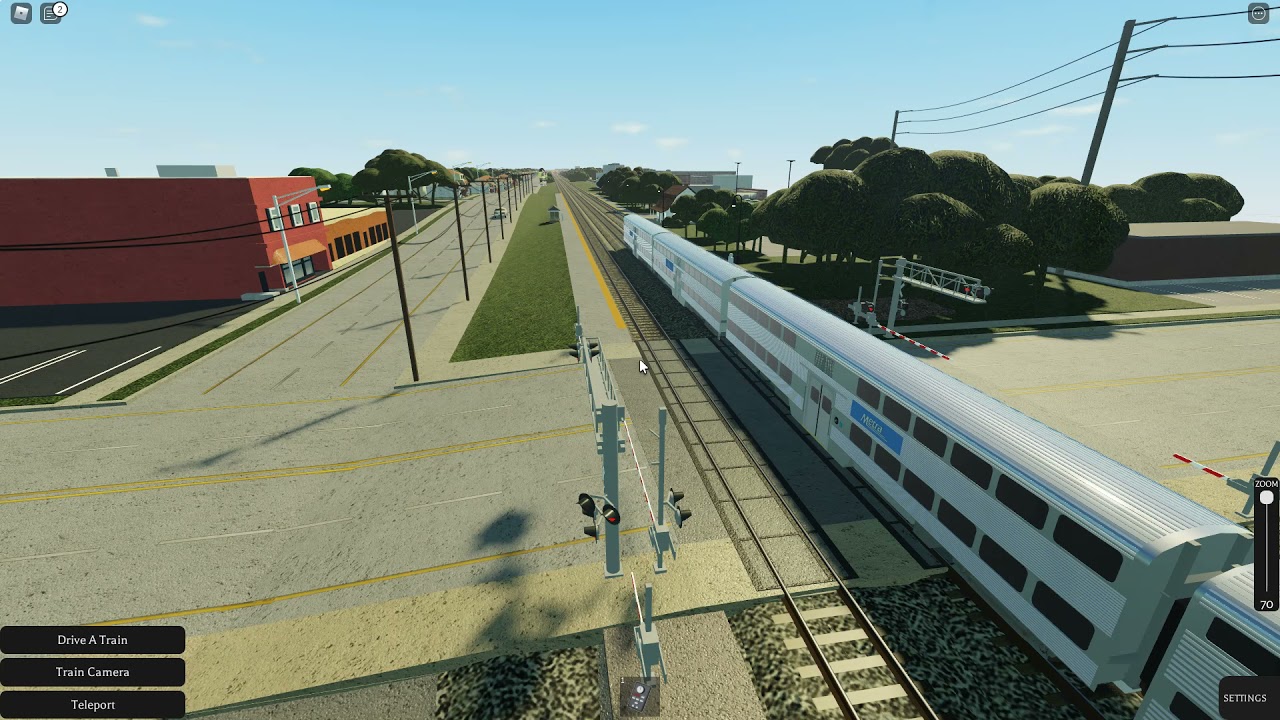 Metra Meet With Horn Battle At Fairview Av (Roblox Metra BNSF Train ...