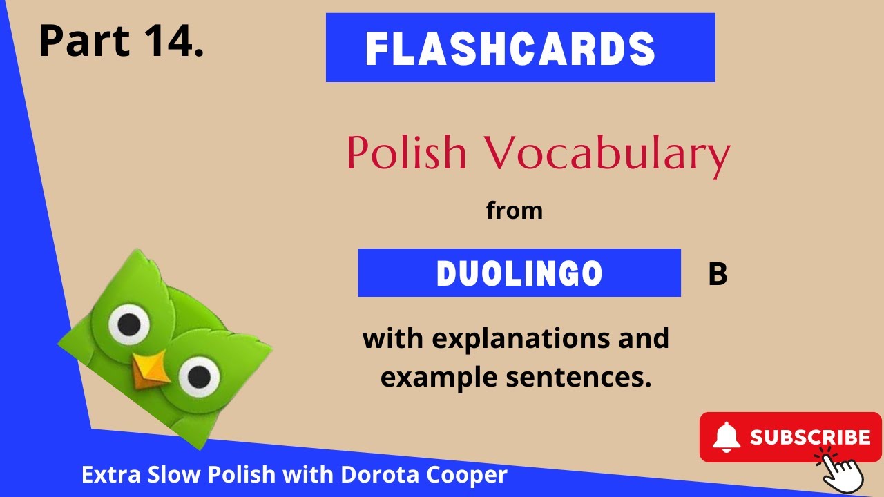 A-Z Polish Vocabulary Flashcards:Learn With Duolingo, with explanations ...