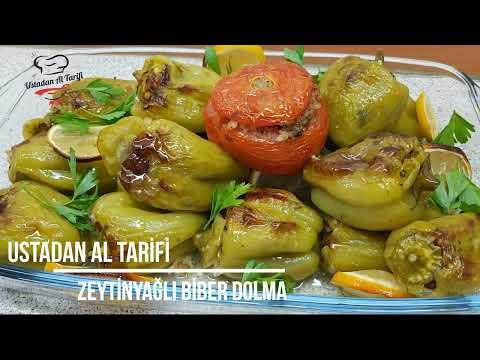Zeytinyağlı Biber Dolma Nasıl Yapılır! #ustadanaltarifi