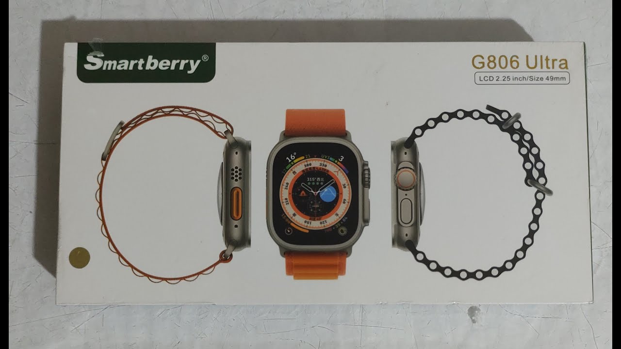 SmartBerry G806 Ultra فتح علبة الساعة الذكية - YouTube