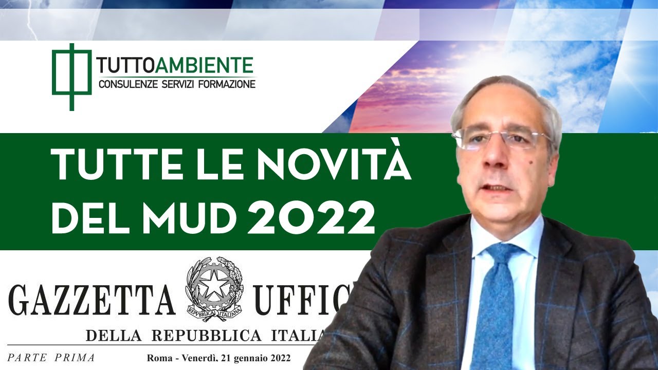 MUD 2022: le novità su adempimenti, regole e scadenze - YouTube