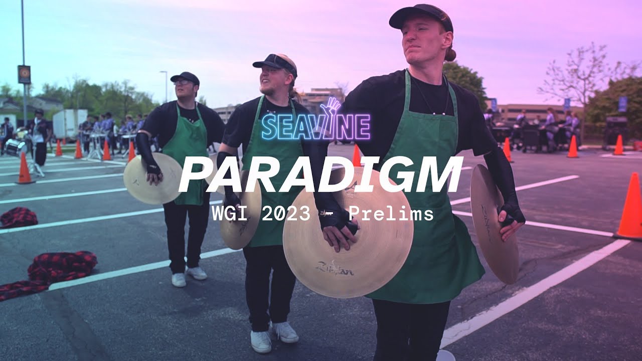 Paradigm Cymbal Line 2023 / WGI Prelims / In the Lot with Seavine - YouTube