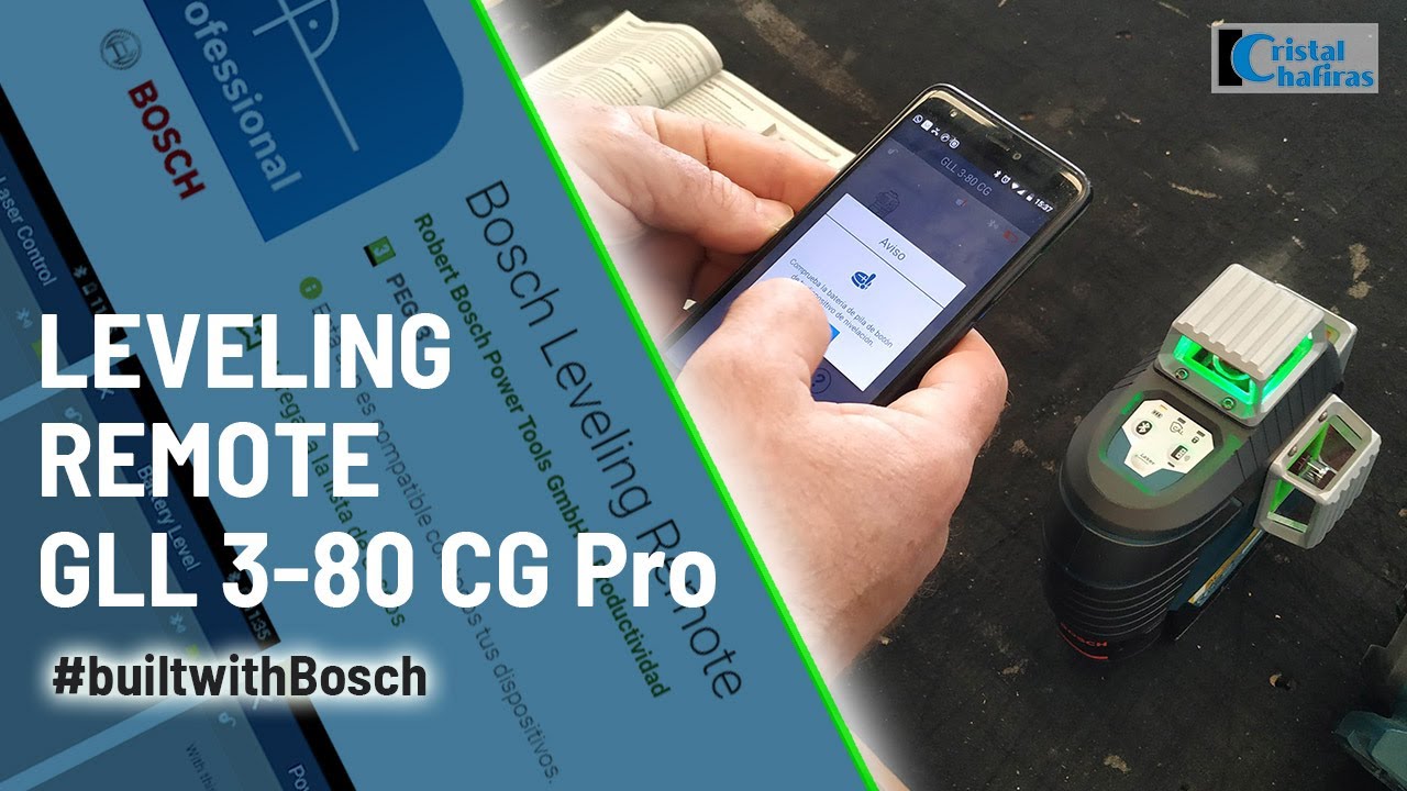 Bosch Leveling Remote APP - Nivel láser GLL 3-80 CG Pro - YouTube