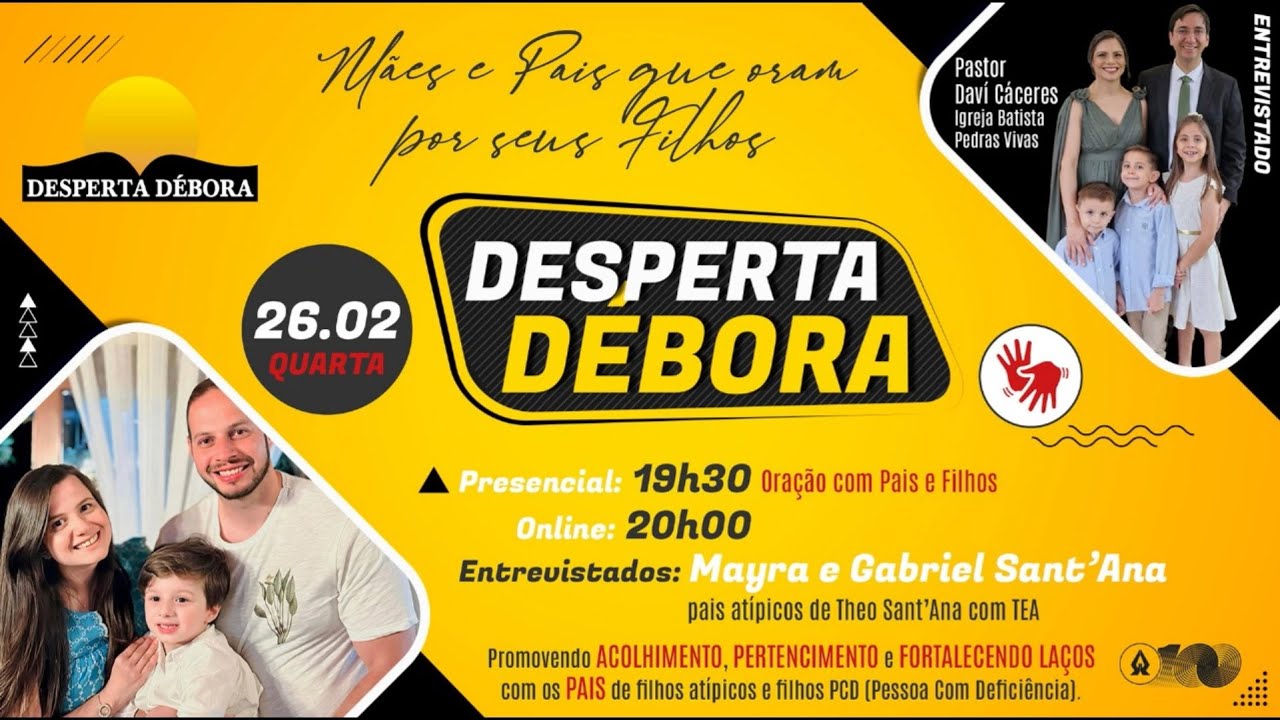 DESPERTA DEBORA | ENTREVISTADOS - MAYRA E GABRIEL | 1IBL | 26/02/2025 - 20h00 - YouTube