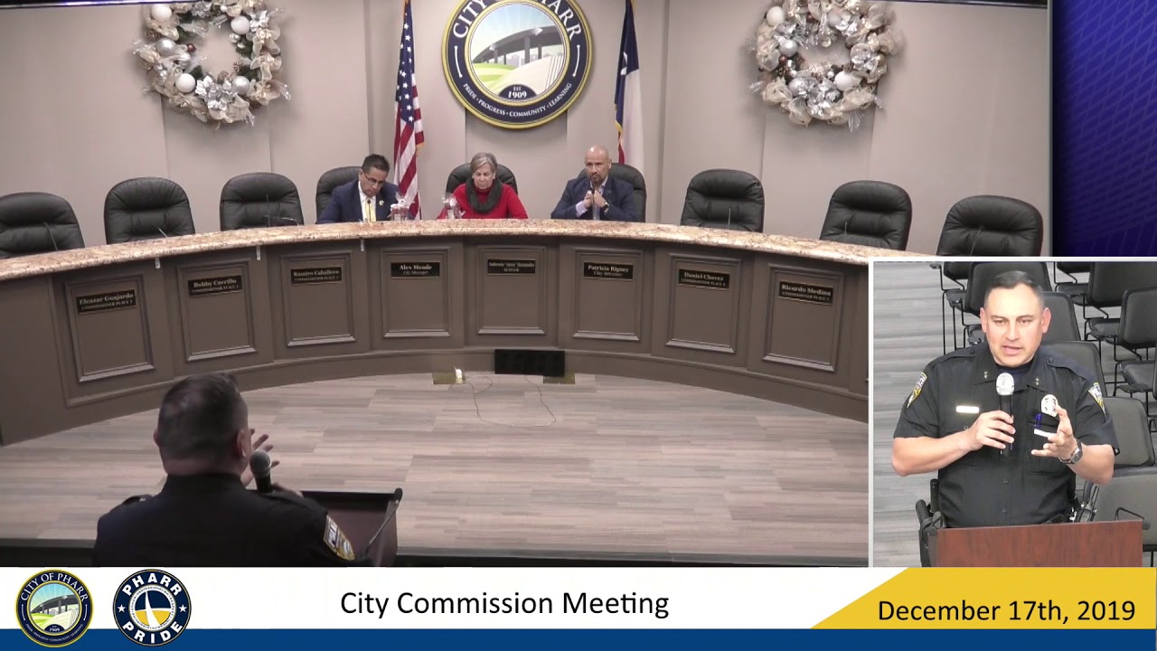 Civil Service Meeting December 17th, 2019 | City of Pharr - YouTube