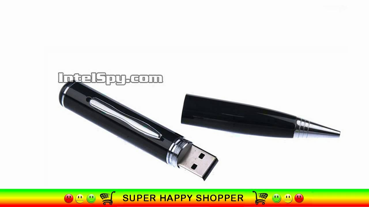 Pen Video Camera Spycam - Digital Pocket USB Spy HD Camcorder - YouTube