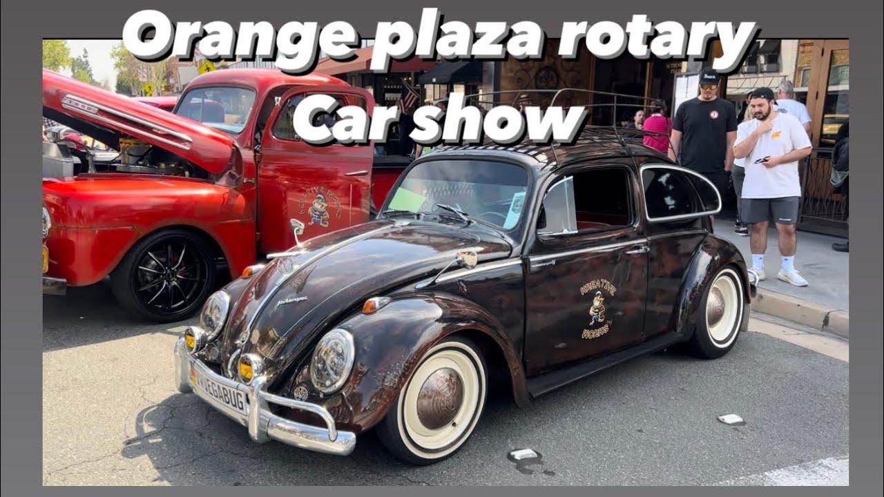 27th annual orange plaza rotary car show - YouTube