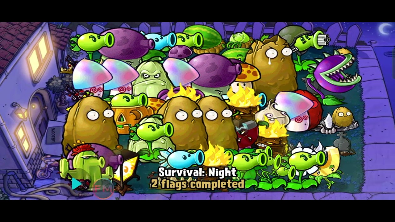 Giants Plants vs small zombies | Plants vs Zombies | Survival Day ...