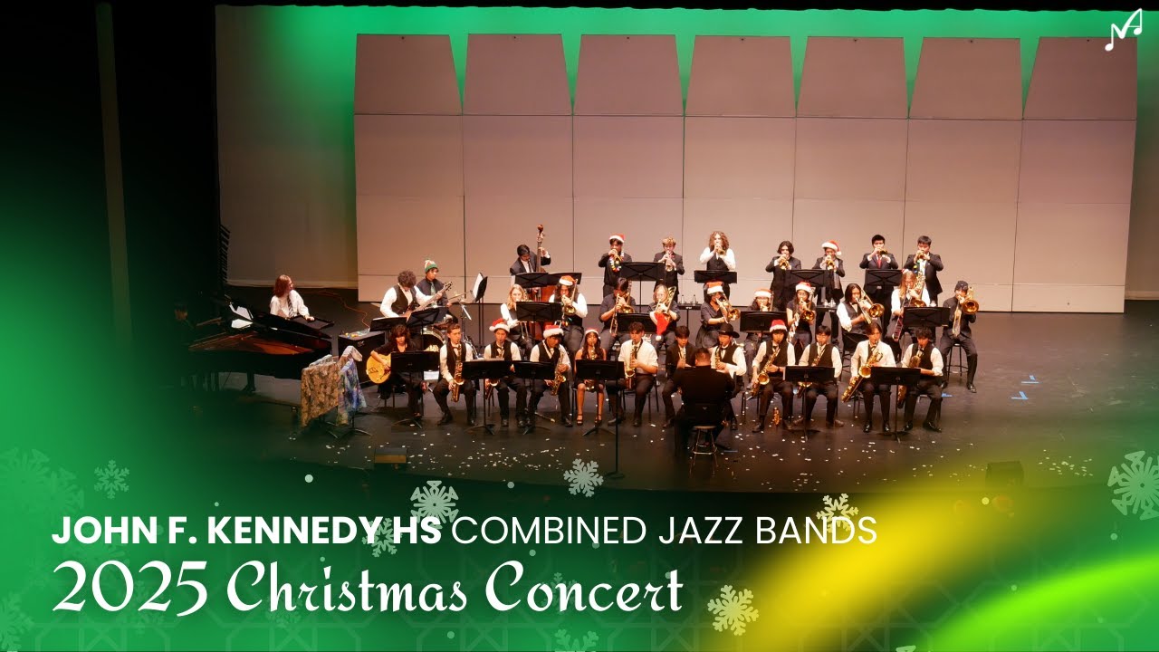 John F. Kennedy HS Combined Jazz Bands | 2025 Christmas Concert - YouTube