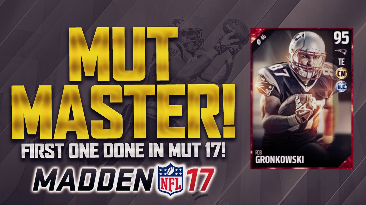 FIRST PERSON TO COMPLETE MUT MASTER IN MUT 17! | 95 OVERALL GRONK ...
