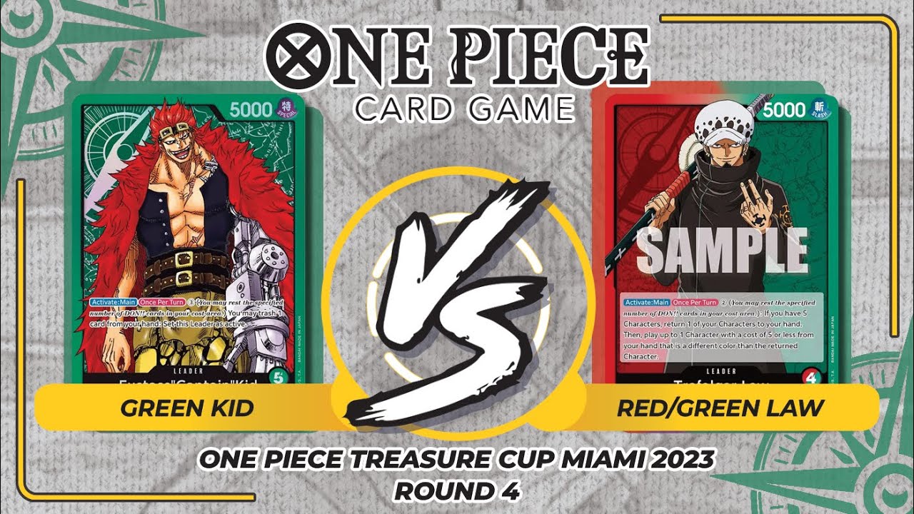 One Piece Treasure Cup 2023 - Round 4 Green Kid vs Red/Green Law - YouTube