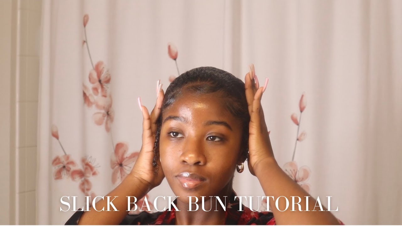 SLICK BACK NO PART BUN | TUTORIAL - YouTube